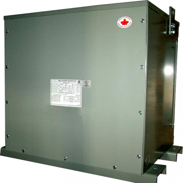 75 kVA 600 Volt to 208Y 120 Volt Three phase Epoxy Encapsulated Transformer BC75J M EP